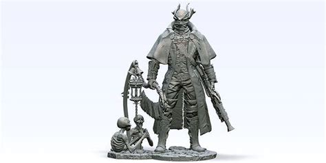 Bloodborne Hunter Figurine 3d Model