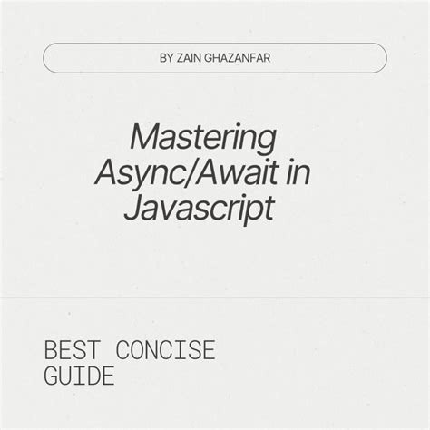 zain ghazanfar on linkedin mastering async await in javascript a