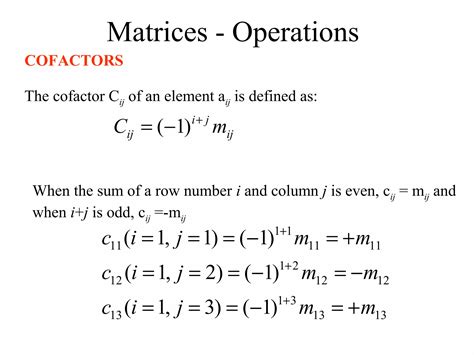 Ppt On Matrices And Determinants Ppt