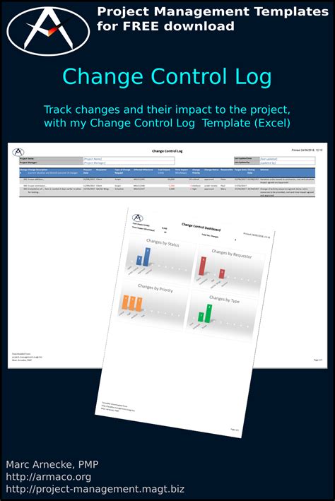 Download Project Change Control Log Template World Of Project Management Marc Arnecke PMP