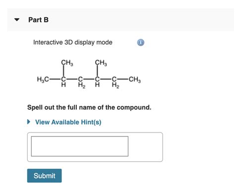 solved part a interactive 3d display mode i ch3 hc ch3