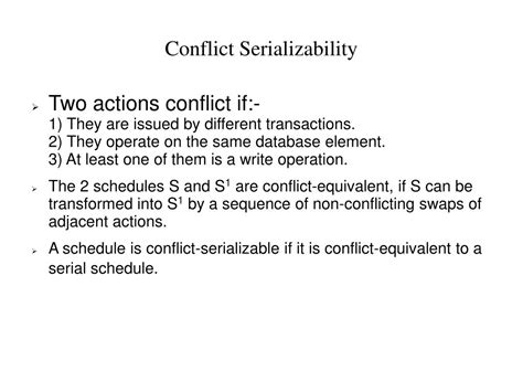 Ppt Conflict Serializability Powerpoint Presentation Free Download