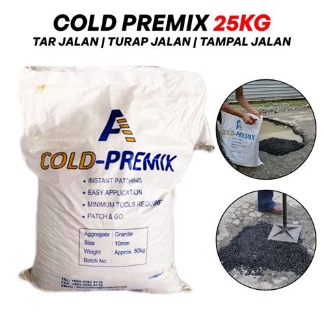 A Cold Premix 25kgbag All Weather Cold Premix 25kgpail Turap Jalan