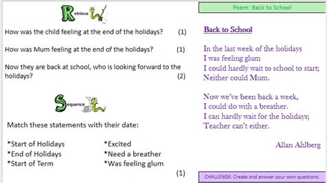 10 Weeks Of Vipers Reading Comprehension Set A Teaching Resources