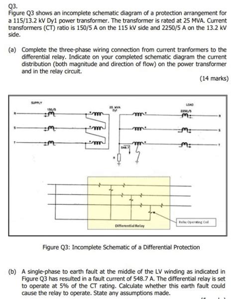 Power Transformer Schematic Diagram