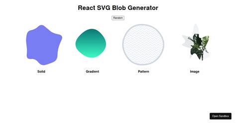React Svg Blob Examples Codesandbox