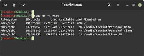 How To Check Disk Space In Linux Using Df Command