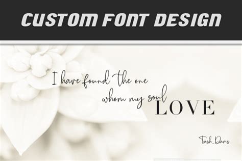 i will design font custom font design typography ttf otf font files for