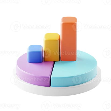 colorful 3d bar graph displaying data trends for effective