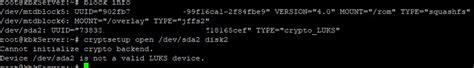 Cryptsetup Open Problem Installing And Using Openwrt Openwrt Forum