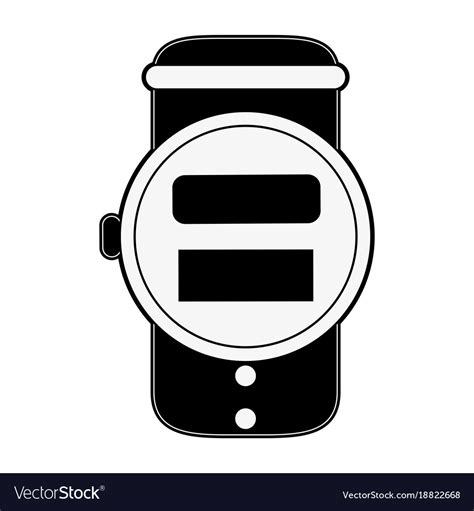 Smartwatch Wearable Technology Royalty Free Vector Image