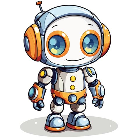 Premium Vector Cute Chibi Robot Vector For Designs Playful Touch For Artwork Websites Posters