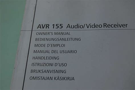 Harman Kardon AVR 155 Manual / Handbuch kaufen • phonobar.se