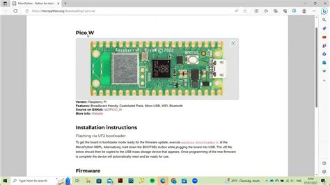 Raspberry Pi Pico W Getting Started Installing The Firmware Youtube