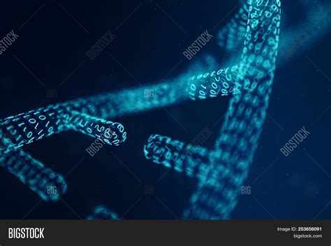 Digital Dna Molecule Image And Photo Free Trial Bigstock