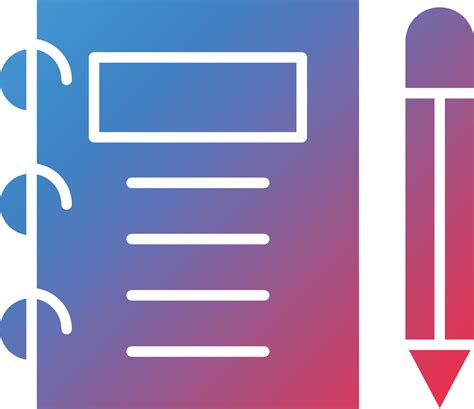 Vector Design Notebook Icon Style 22372961 Vector Art At Vecteezy