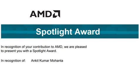 Ankit Kumar Mohanta On Linkedin Spotlightaward Success Teameffort