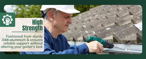 A M Gutter Guard 5 K Style Gutter Hangers 10 Pack Heavy Duty Hidden Rain Gutter Bracket