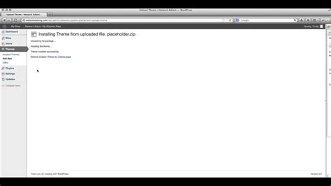How To Install Theme In Wordpress Multisite Youtube