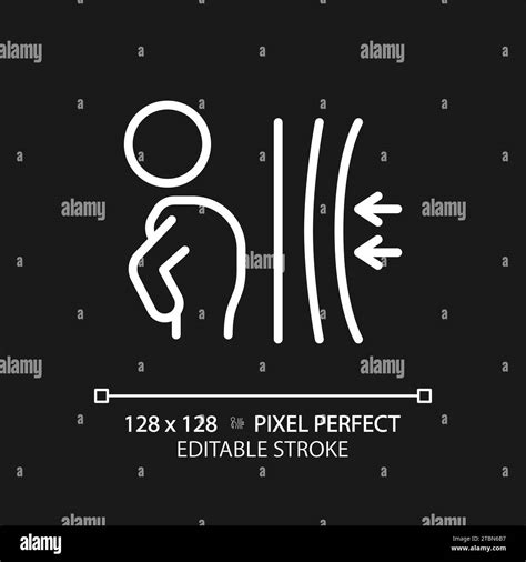 2d Thin Linear Simple White Resilience Icon Stock Vector Image And Art