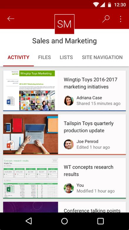 Sharepoint Mobile App Previews Come To Android And Windows 10 Mobile