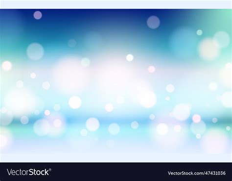Summer Sea Bokeh Soft Light Abstract Backgrounds Vector Image