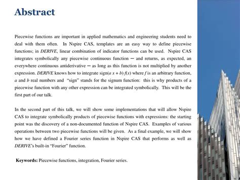 ppt integration of piecewise continuous functions powerpoint
