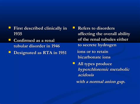 Renal Tubular Acidosis Ppt