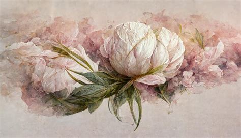 팔찌와 함께 아름 다운 푸른 꽃꽂이의 그림 바다 색상의 향기로운 색상 식물원 미술 그림 꽃 화환 3d 작품 배경 프리미엄 사진