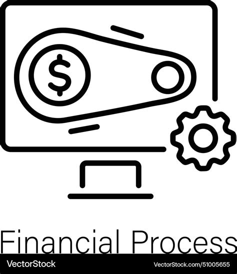 Financial Process Royalty Free Vector Image Vectorstock