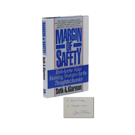 Margin Of Safety ~ Signed By Seth A Klarman ~ First Edition ~ 1st
