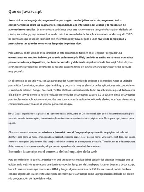 Qué Es Javascript Pdf Script Java J Query