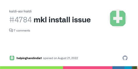 Mkl Install Issue · Issue 4784 · Kaldi Asrkaldi · Github