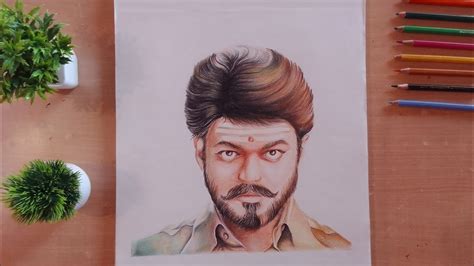 Vijay Thalapathy Sketch Youtube