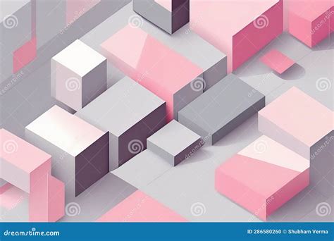 3 D Render Abstract Background 3 D Illustration Of A Cube Stock Illustration Illustration Of