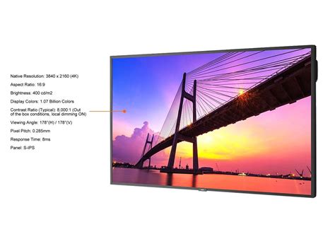 Used Like New NEC Display Solutions MultiSync ME501 50 Public Display 3840 X 2160 UHD 18