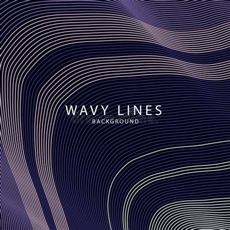 Wave Lines Pattern An Abstract Stripe Background Vector Stock Vector