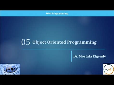 Lecture PHP Object Oriented Programming YouTube