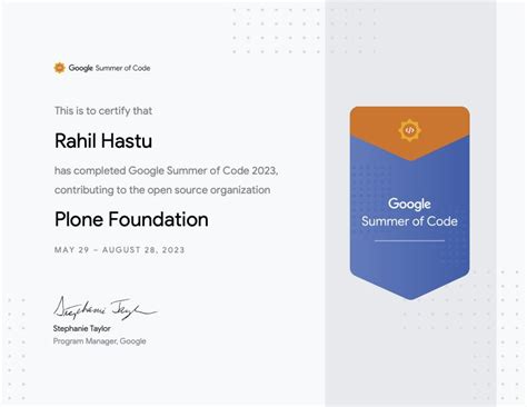 Rahil Hastu On Linkedin Gsoc Plone Opensource Softwaredevelopment