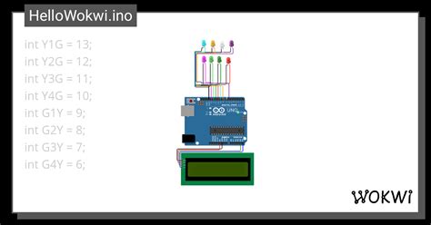 HelloWokwi Ino Wokwi ESP STM Arduino Simulator