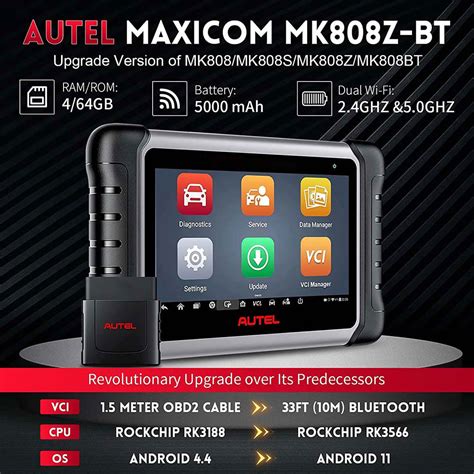 Autel MaxiCOM MK808BT All System Diagnostic Tool With Bluetooth MaxiVCI