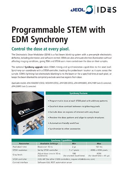 Programmable Stem With Edm Synchrony Jeol Resources