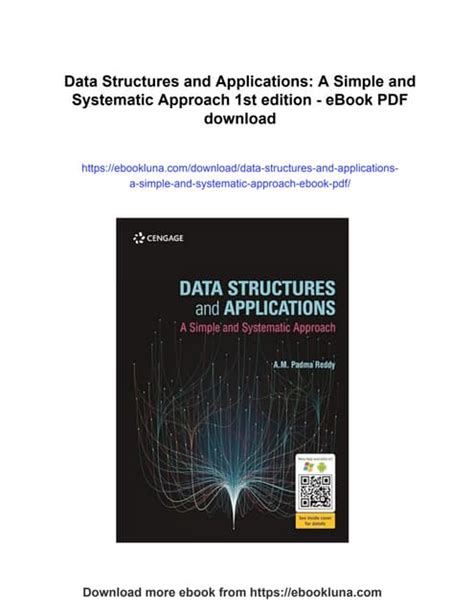 Data Structures And Applications A Simple And Systematic Approach 1st Edition Ebook Pdf Pdf