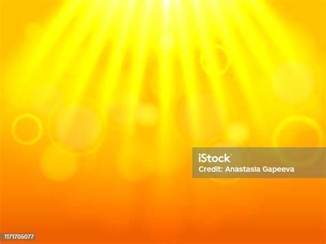빔과 햇볕이 잘 드는 배경입니다 포스터 또는 카드용 벡터 일러스트레이션 0명에 대한 스톡 벡터 아트 및 기타 이미지 0명 노랑 배경 주제 Istock