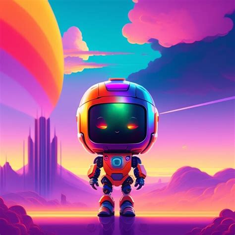 Premium Photo Cute Robot