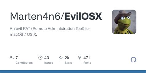 Github Marten4n6evilosx An Evil Rat Remote Administration Tool For Macos Os X