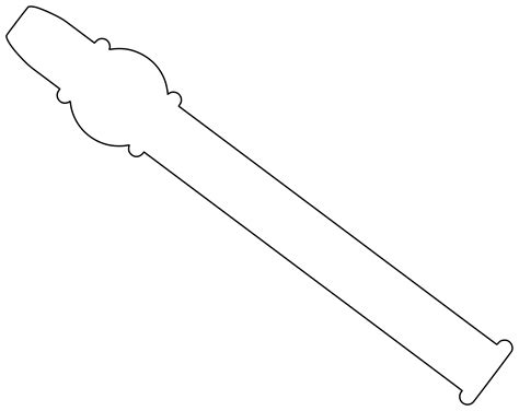 Shape Of Flute Free Printable Papercraft Templates