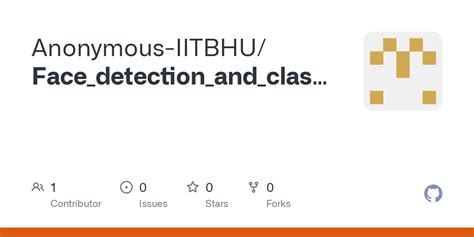 GitHub Anonymous IITBHU Face Detection And Classification