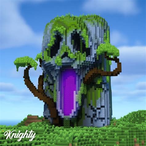 Buy Ghostface Portal On Patreon Knighty In Minecraft Designs Minecraft House Designs