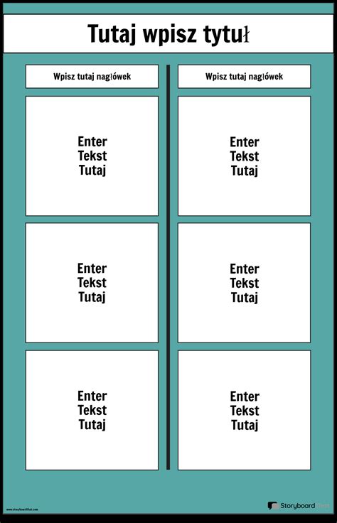 Plakat T Chart Storyboard De Pl Examples